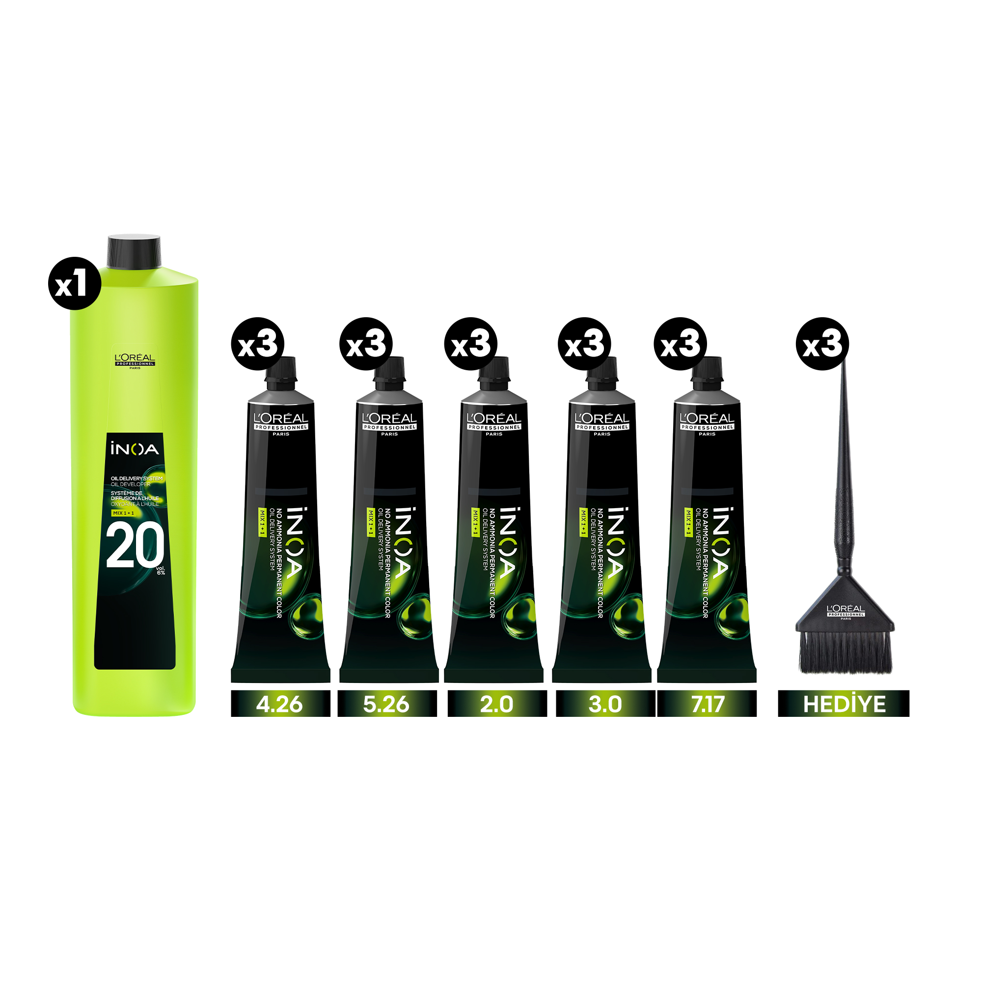 INOA Red Nebula Lansman Palyesi (FIRÇA HEDİYELİ!) L'Oréal professionnel